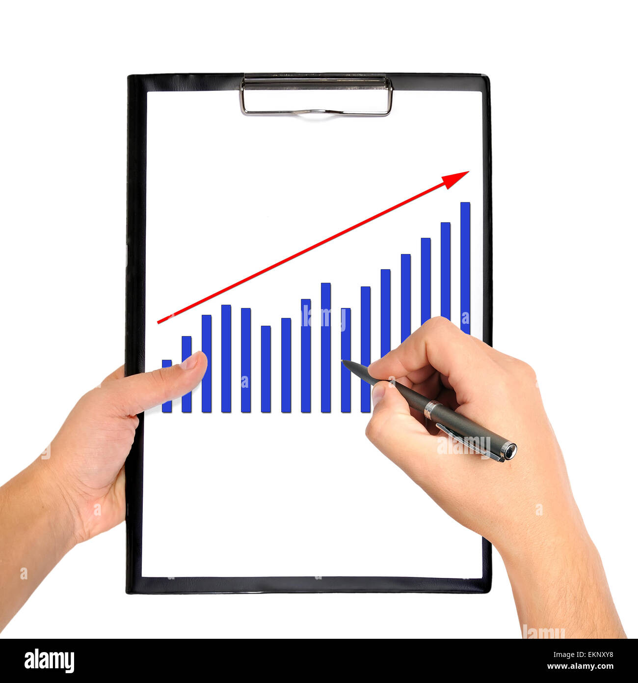 chart on clipboard Stock Photo - Alamy