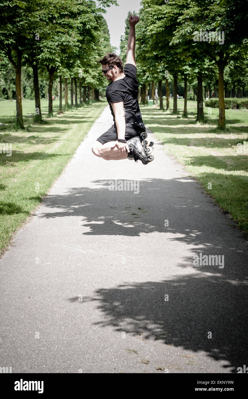stylish man in the park Stock Photo - Alamy