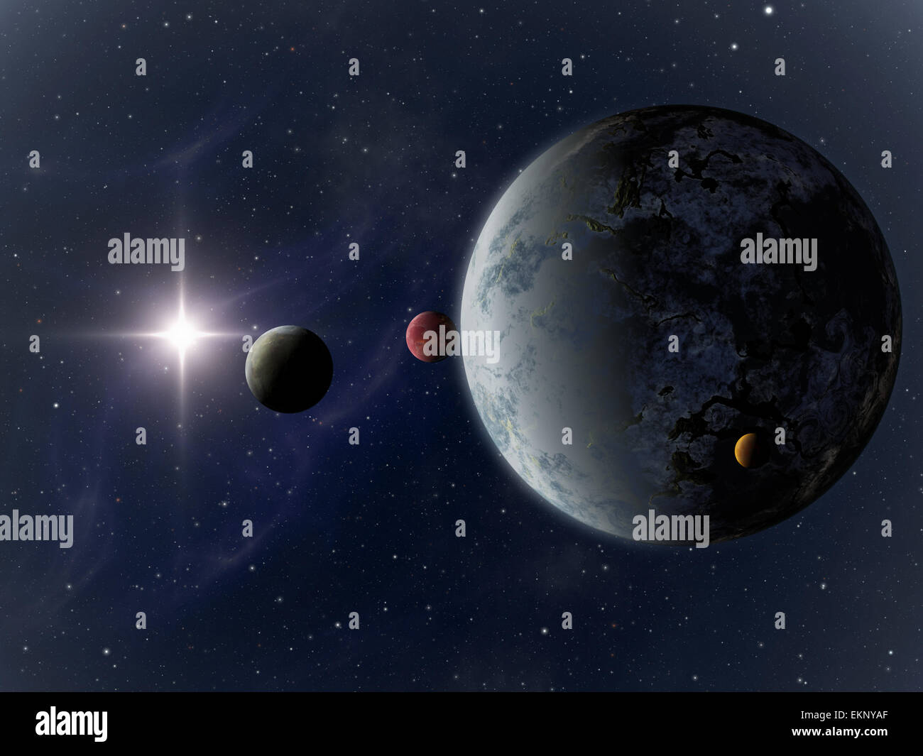 Planet constellation hi-res stock photography and images - Alamy