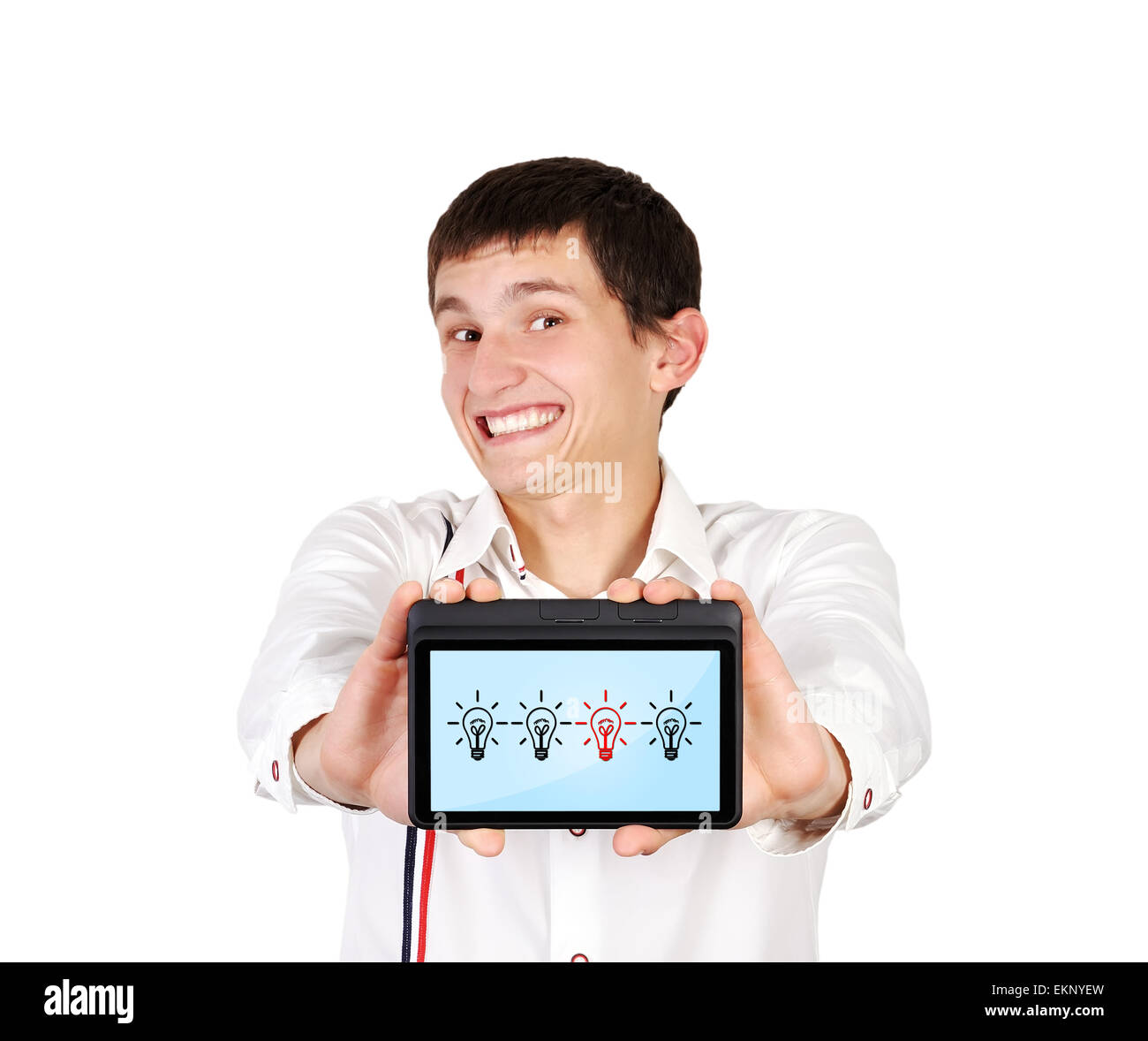 touch pad in hand Stock Photo - Alamy