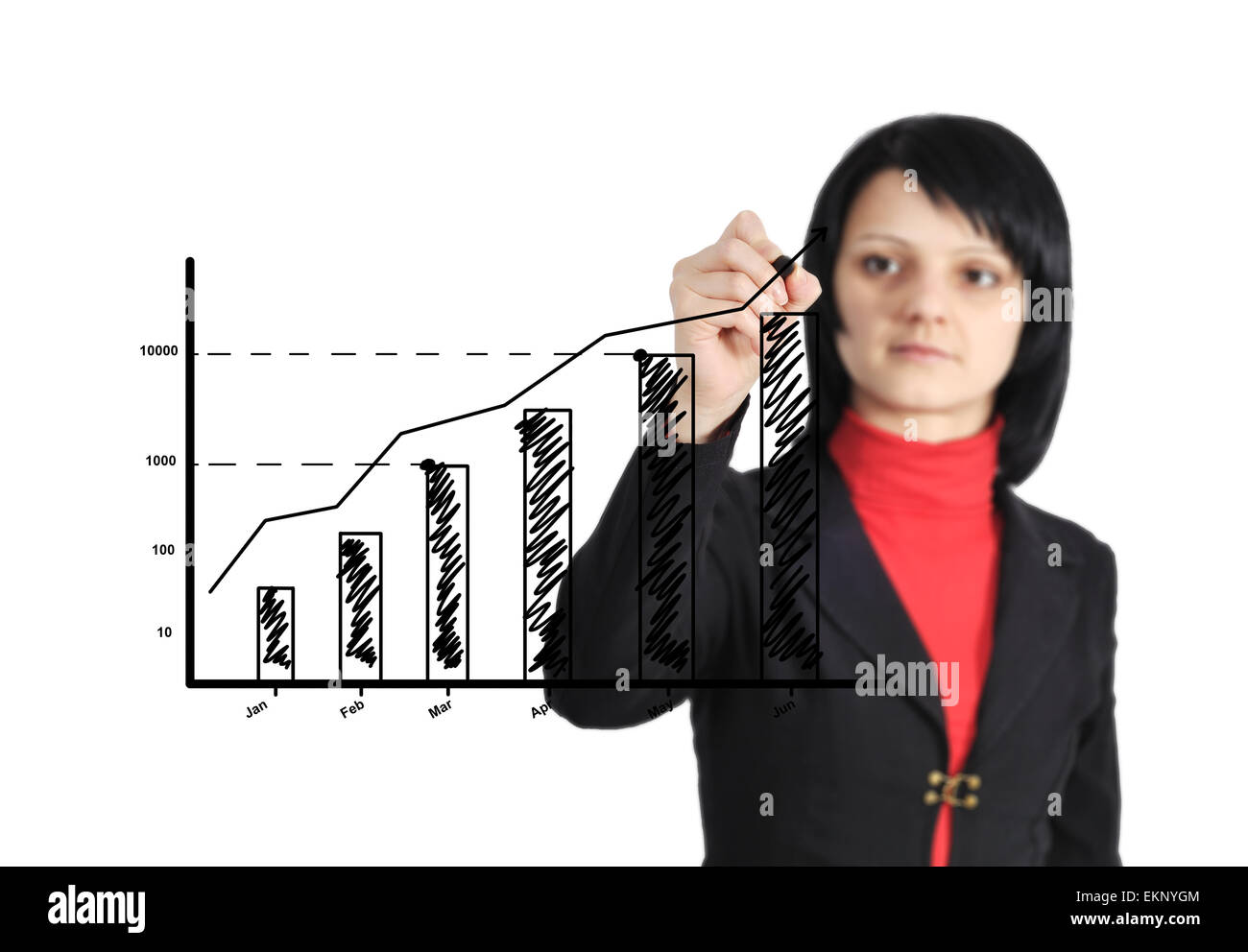 Woman hand on window Cut Out Stock Images & Pictures - Alamy