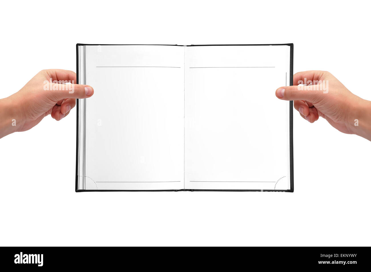 Hands holding book Stock Photo - Alamy