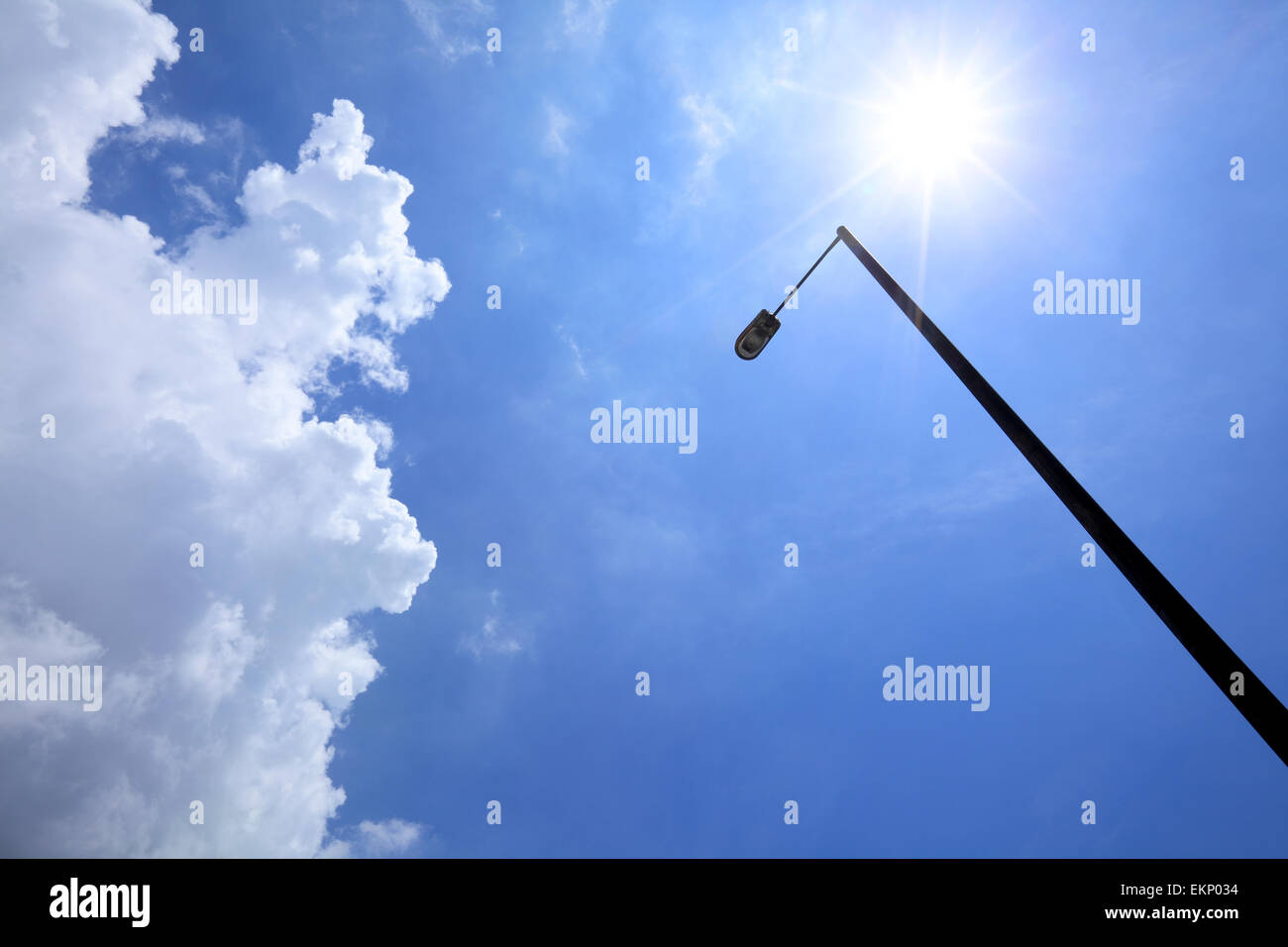 Sunny day lighting pole hi-res stock photography and images - Alamy
