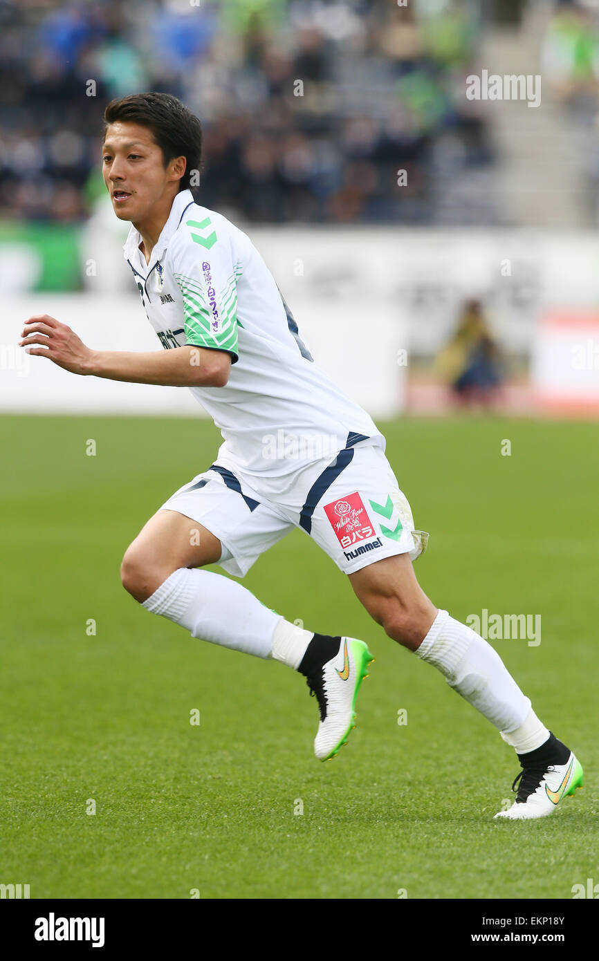 Machida Stadium, Tokyo, Japan. 12th Apr, 2015. Kazuaki Mawatari (Gainare), APRIL 12, 2015 ...