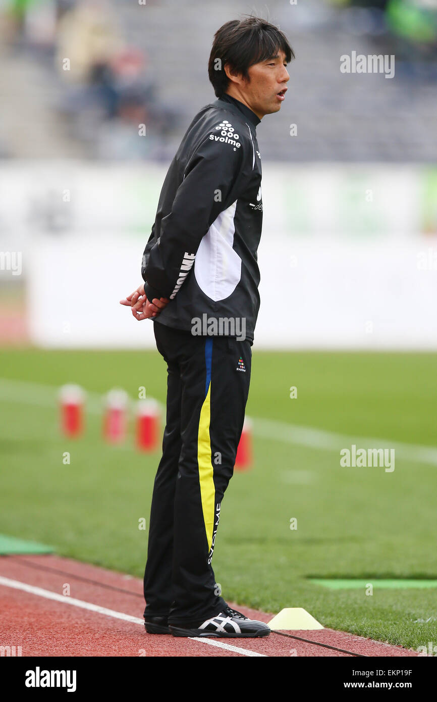 Machida Stadium, Tokyo, Japan. 12th Apr, 2015. Naoki Soma (Zelvia ...