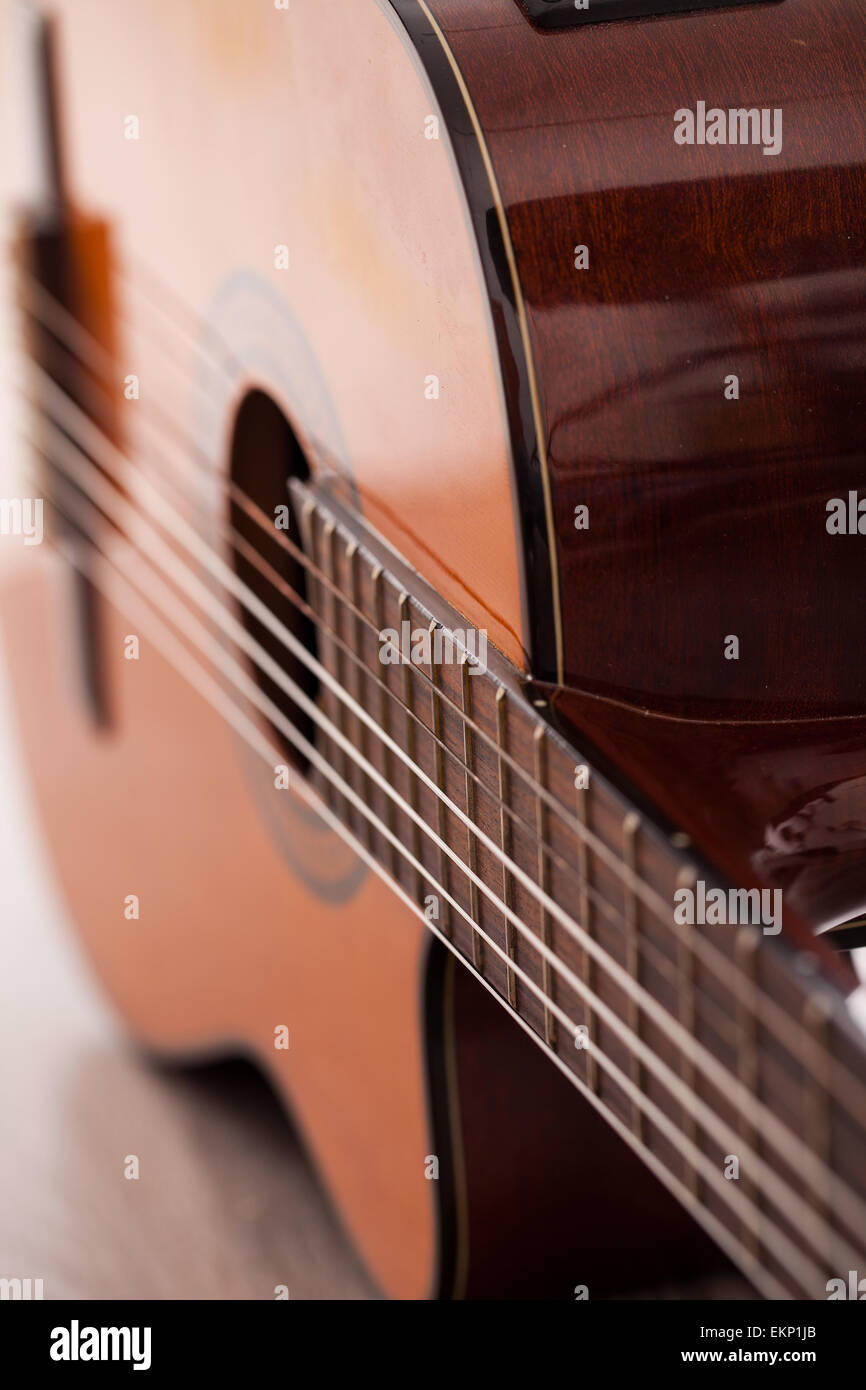 Closeup image of guitar fingerboard Stock Photo - Alamy
