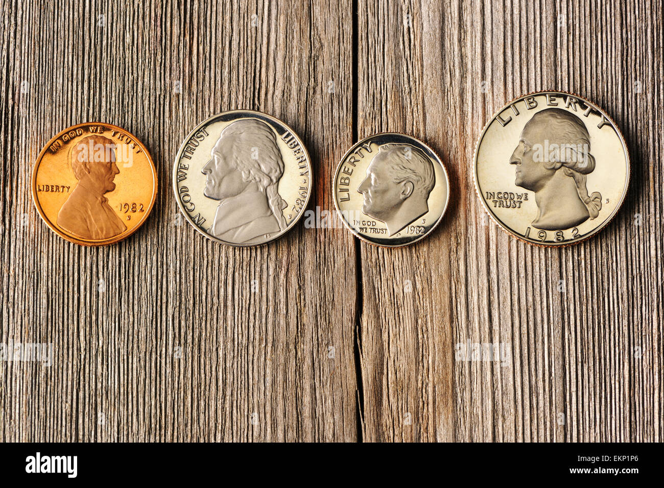 The four coins hi-res stock photography and images - Alamy