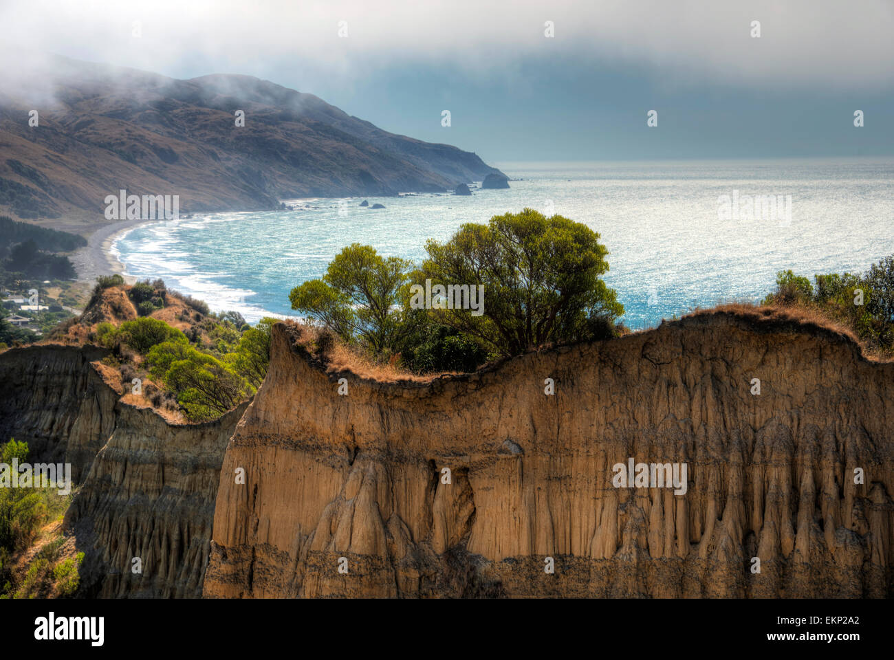 Cathedral Cliffs, Gore Bay, south island, New Zealand Stock Photo - Alamy