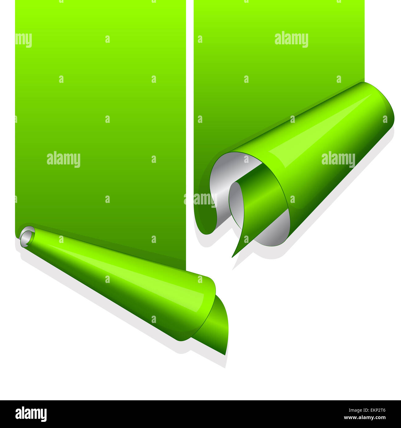 Curled green edge hi-res stock photography and images - Alamy