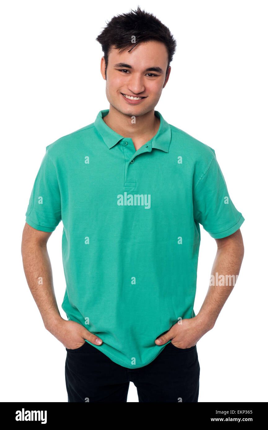 Casual cool young guy portrait Stock Photo - Alamy