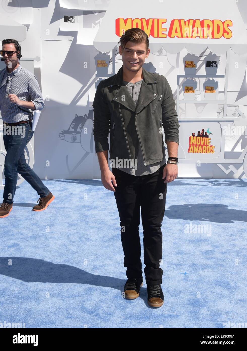 Los Angeles, California, USA. 12th Apr, 2015. Actor Brett Davern ...