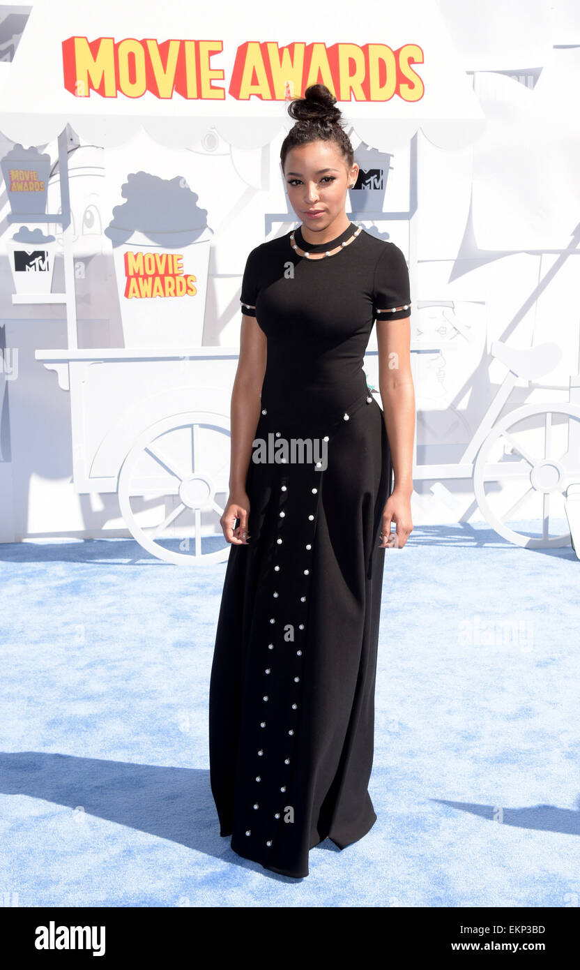 Los Angeles, California, USA. 12th Apr, 2015. Singer Tinashe attends ...