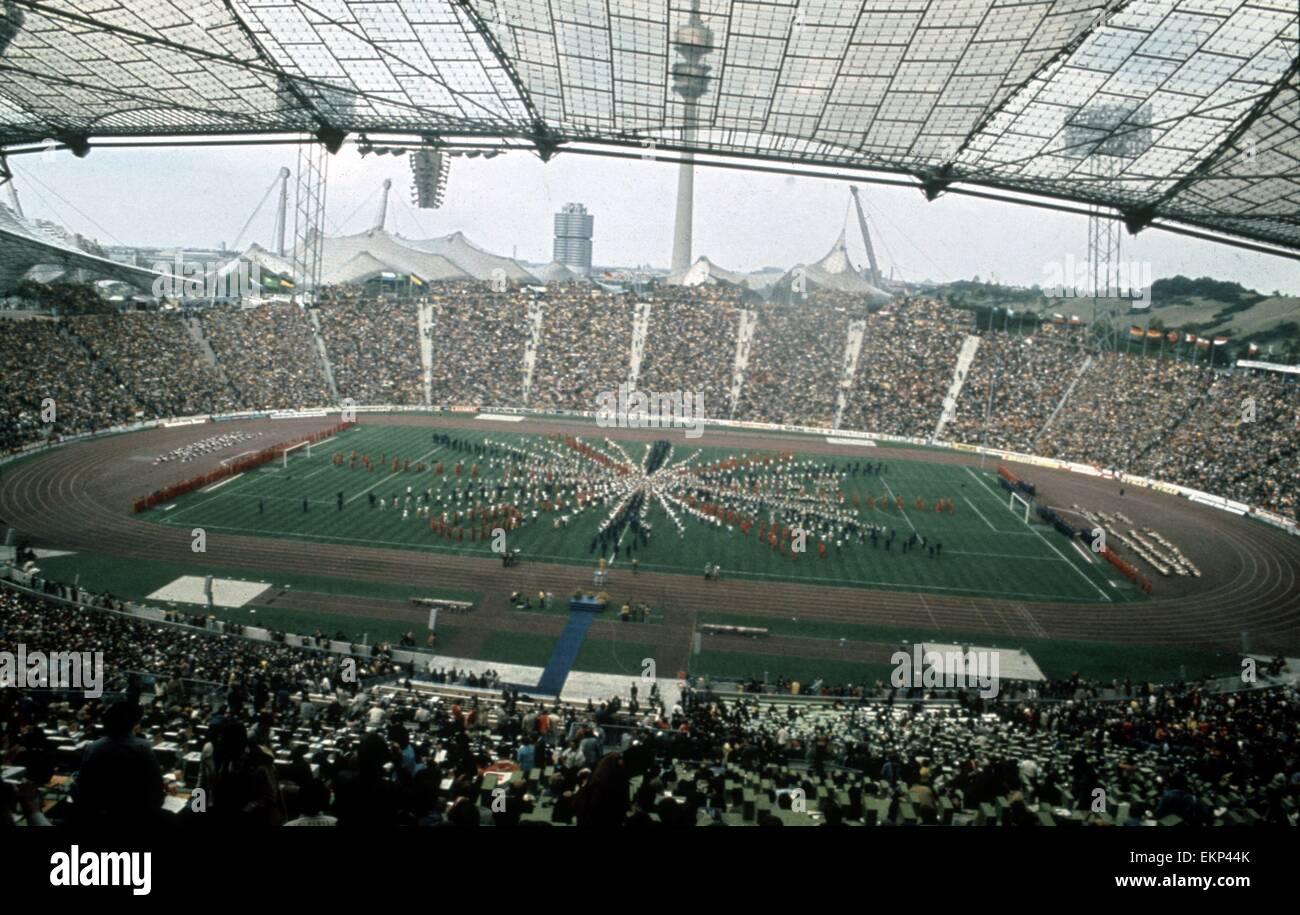 World Cup Closing Ceremony at the Olympic Stadium in Munich, West ...