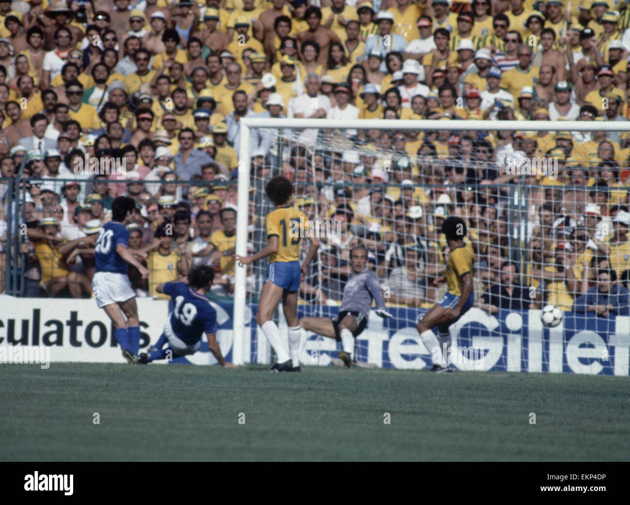 1982 World Cup Second Round Group C match in Barcelona, Spain. Italy 3 ...