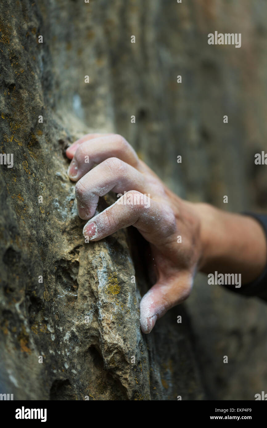 Climbers hand hold hi-res stock photography and images - Alamy