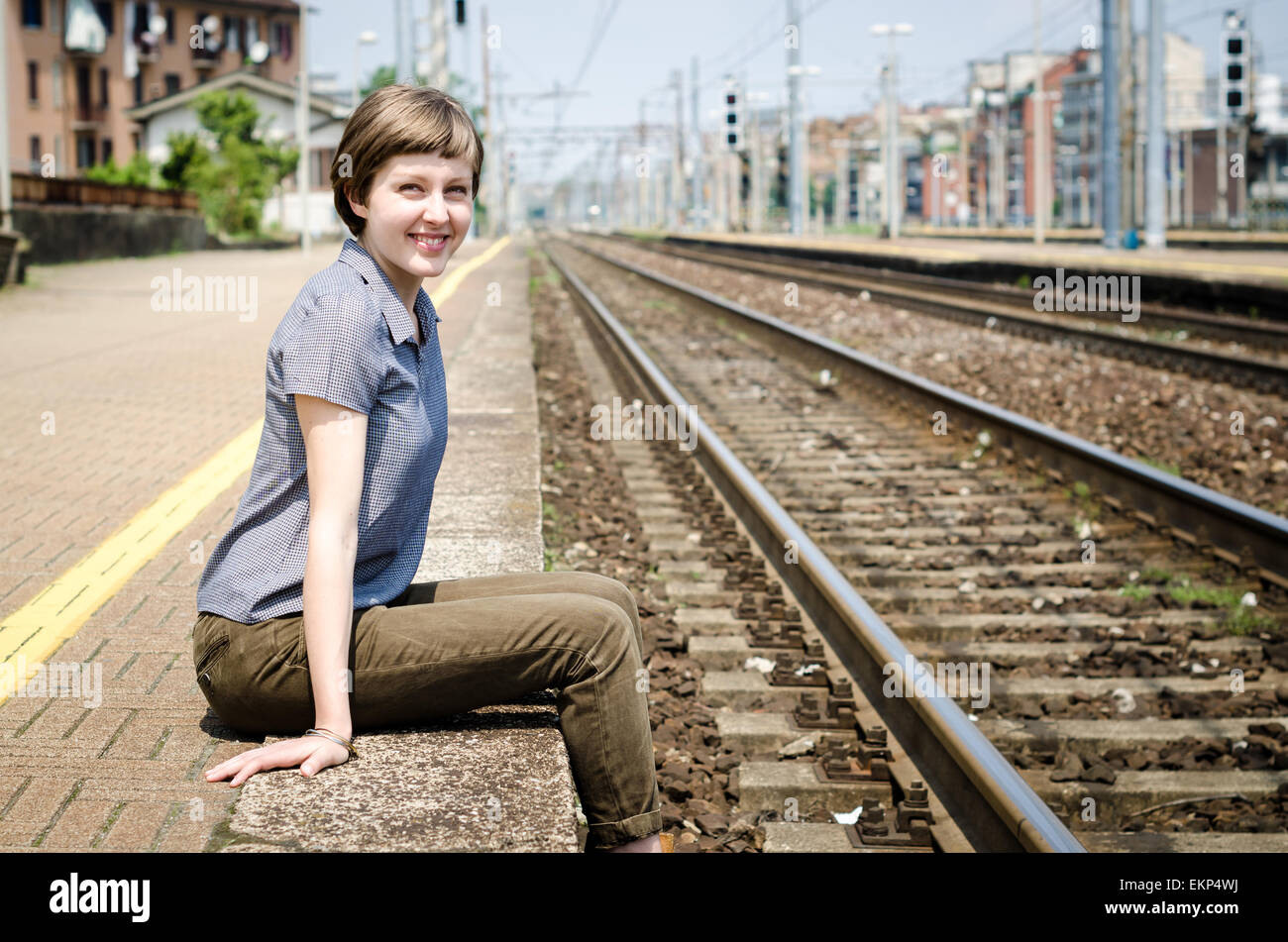 Beautiful woman tripping hi-res stock photography and images - Alamy