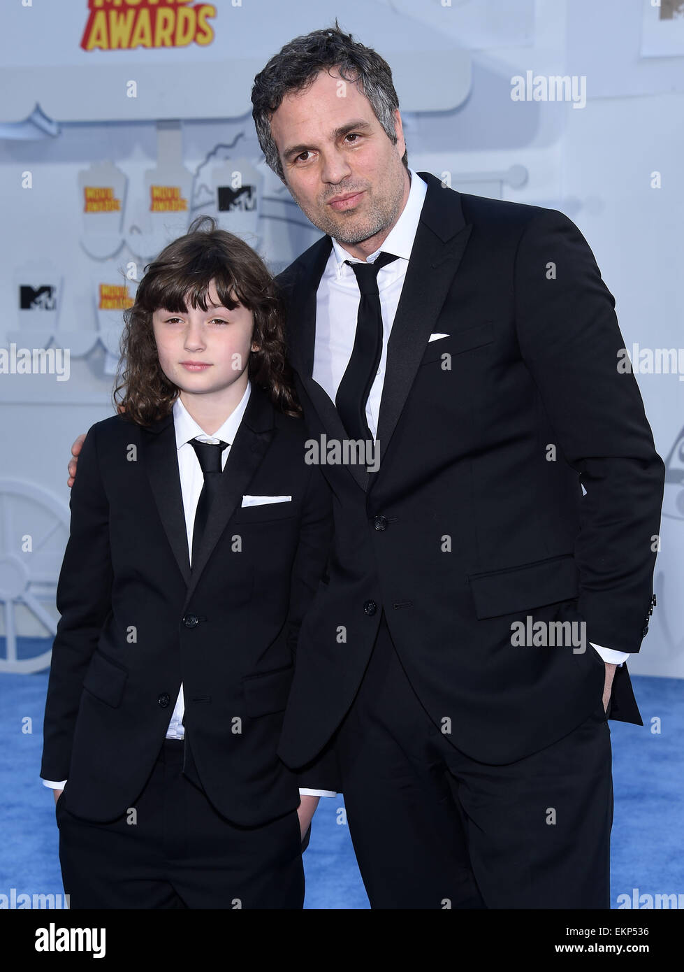 Los Angeles, California, USA. 12th Apr, 2015. Mark Ruffalo & Bella ...
