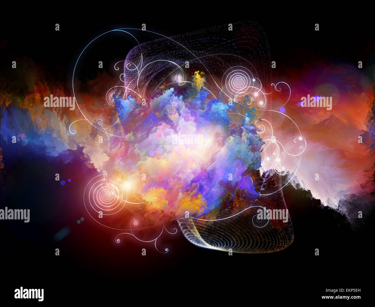 Unfolding of Design Nebulae Stock Photo - Alamy