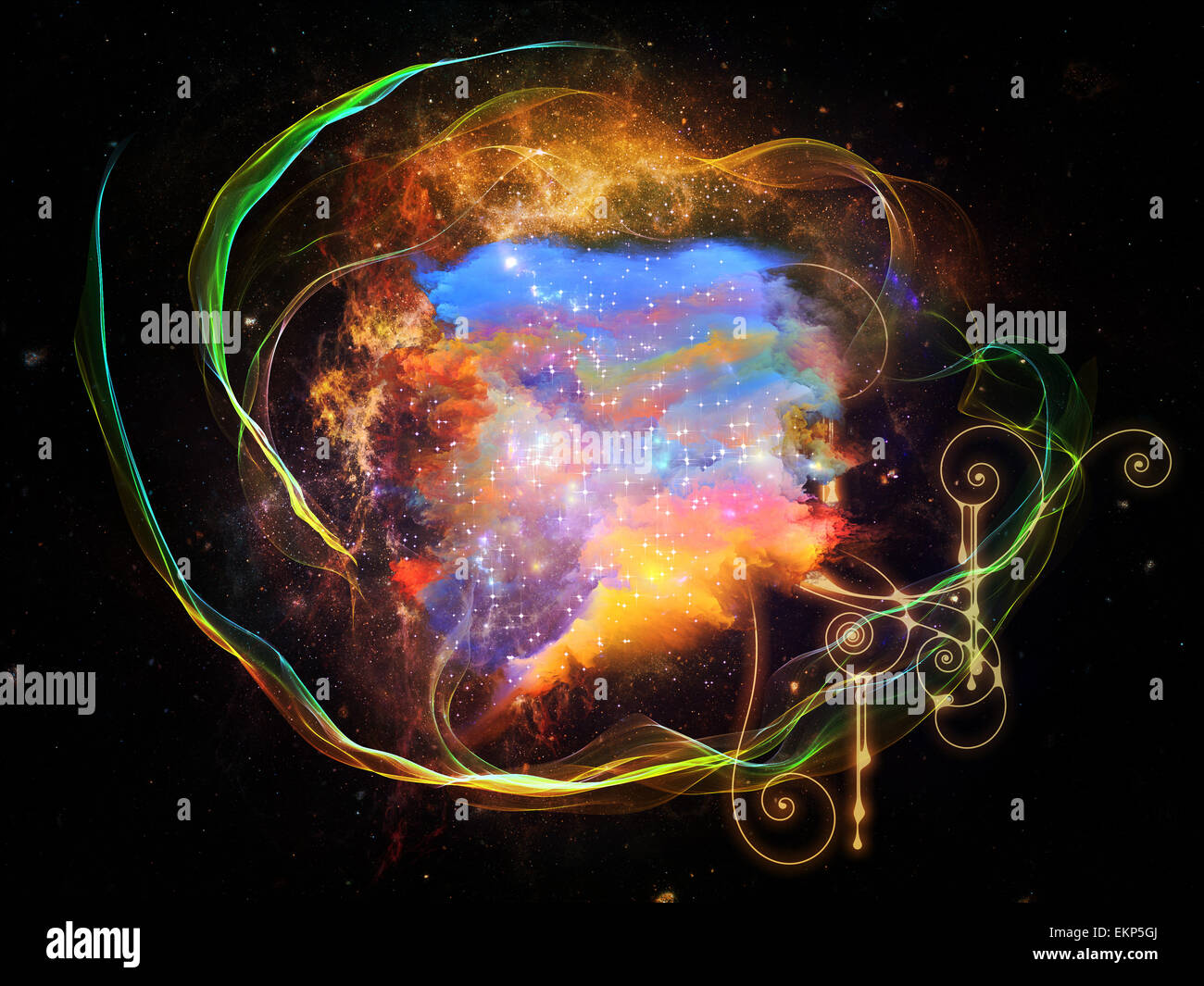 Lights of Design Nebulae Stock Photo - Alamy