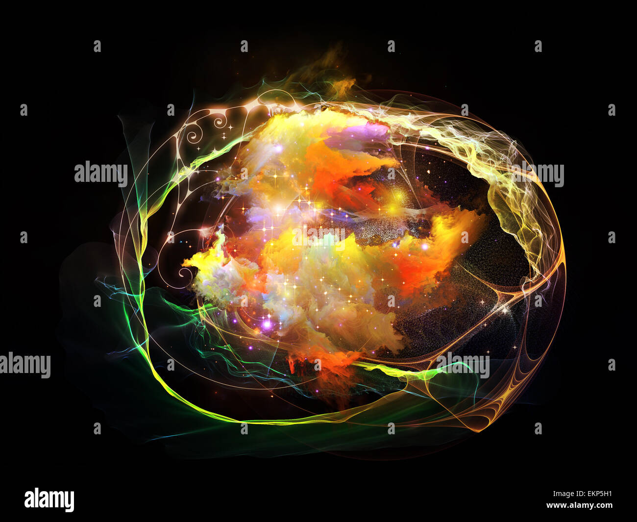 Unfolding of Design Nebulae Stock Photo - Alamy