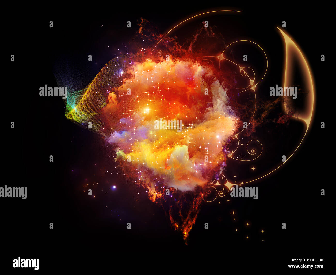 Unfolding of Design Nebulae Stock Photo - Alamy