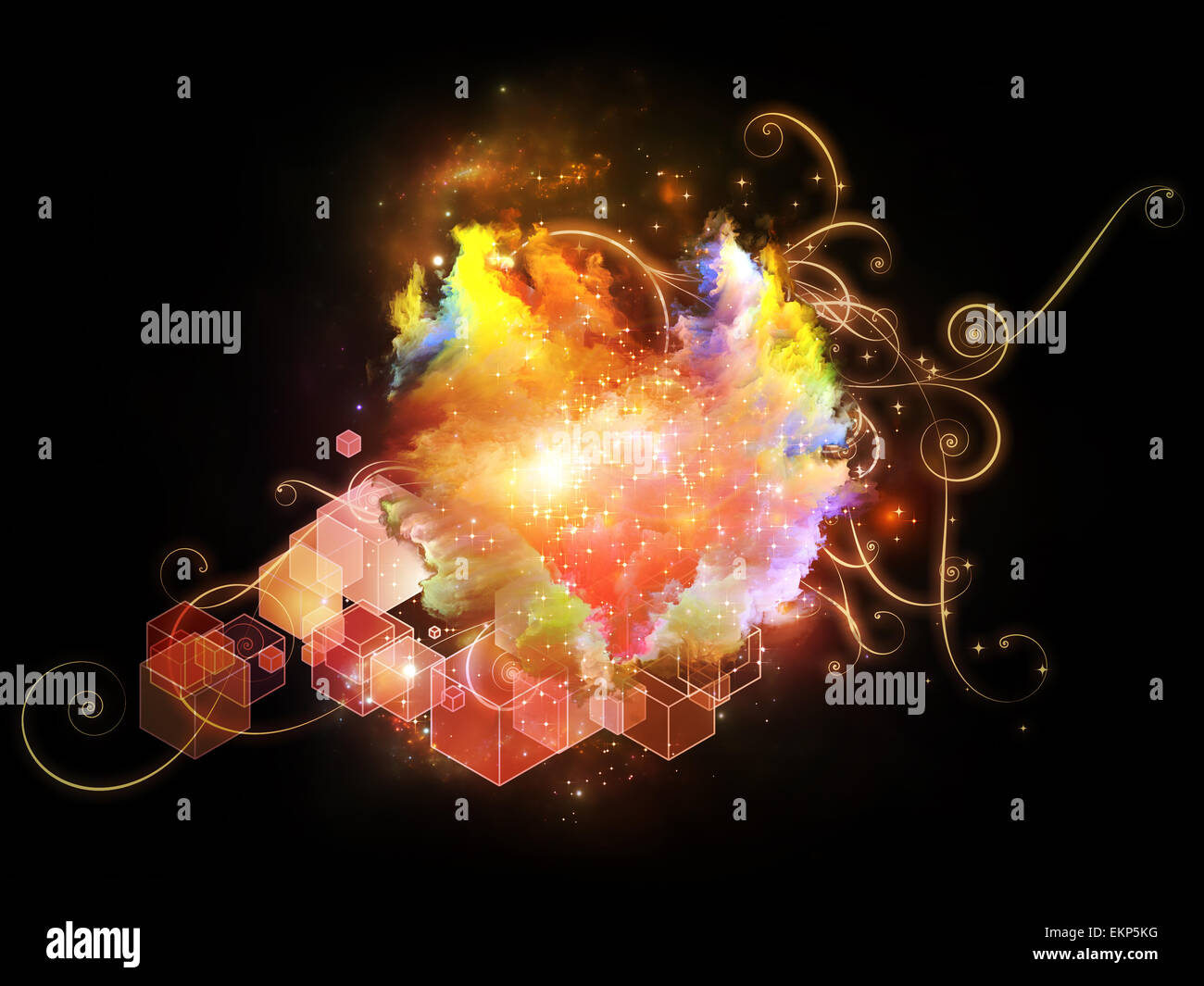 Design Nebulae Composition Stock Photo - Alamy