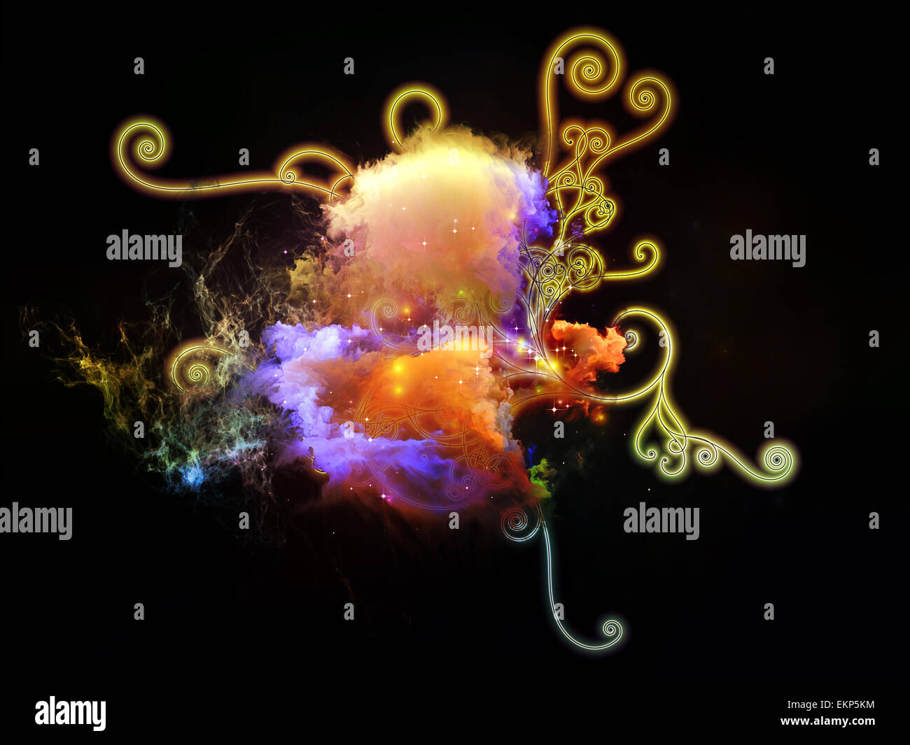 Design Nebulae Composition Stock Photo - Alamy