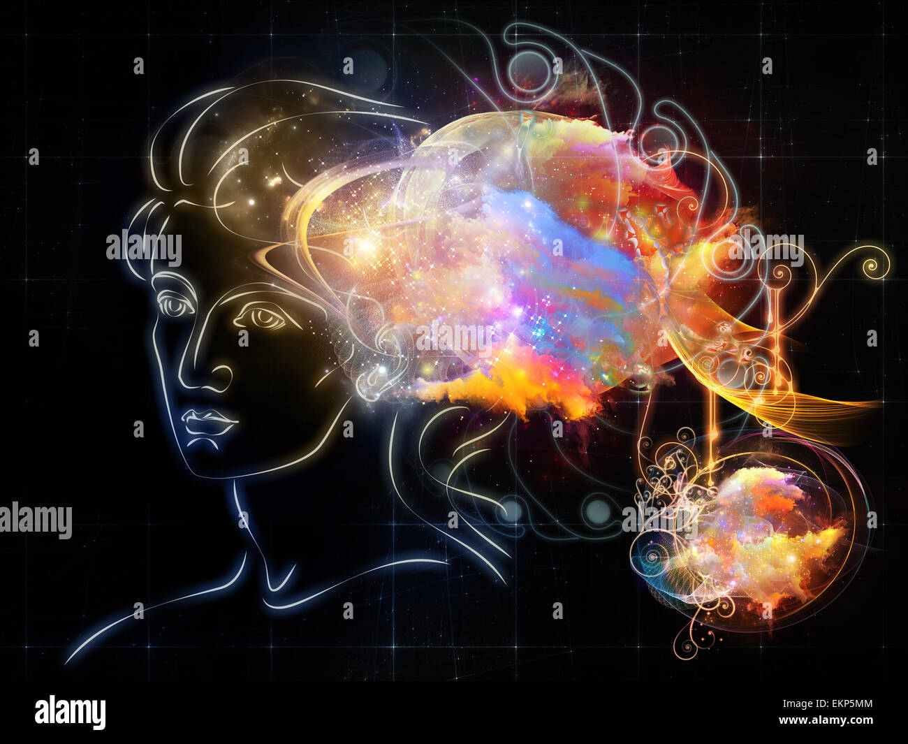 Abstract woman light source hi-res stock photography and images - Alamy