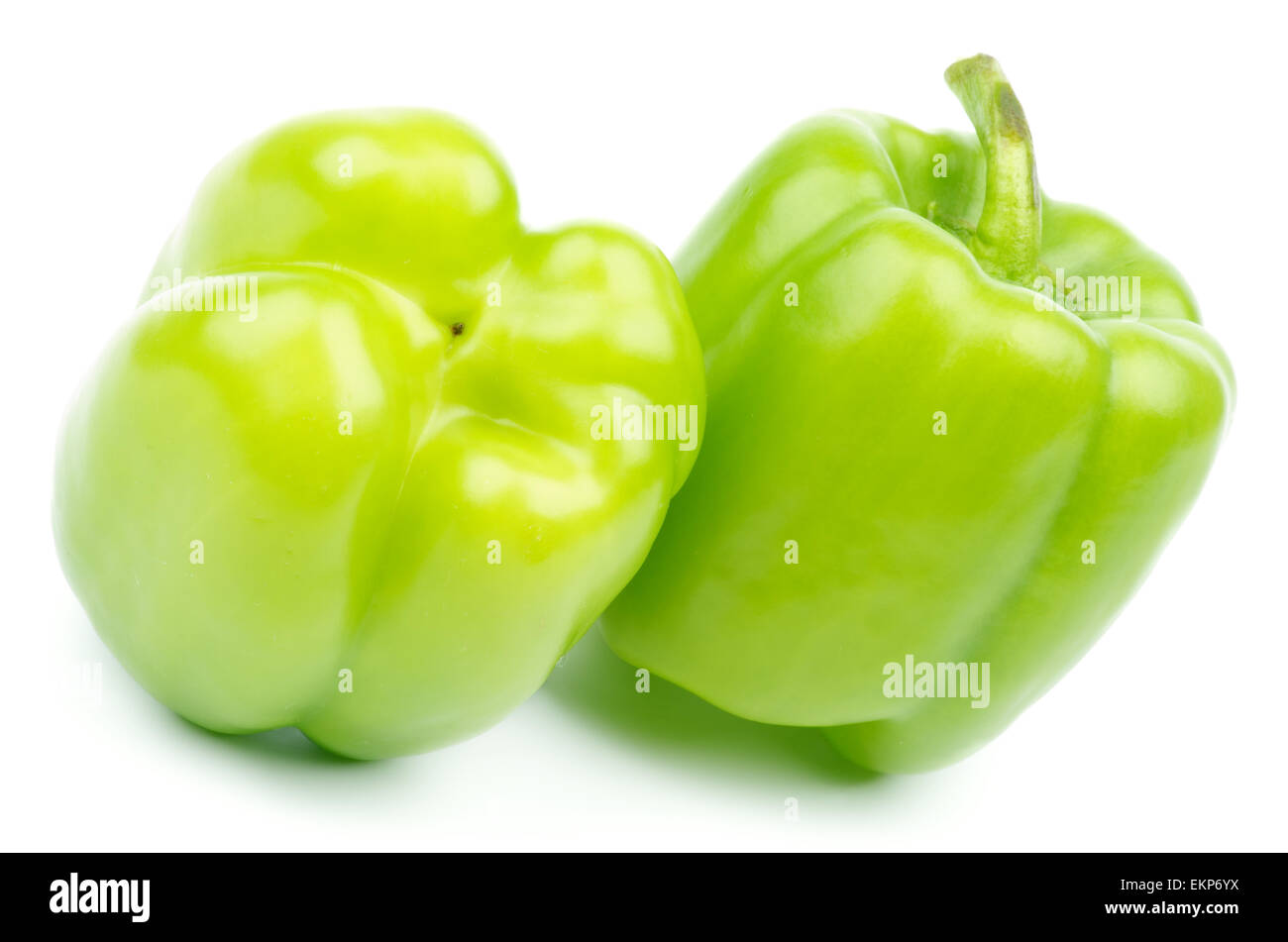 Green Bell Peppers Stock Photo - Alamy