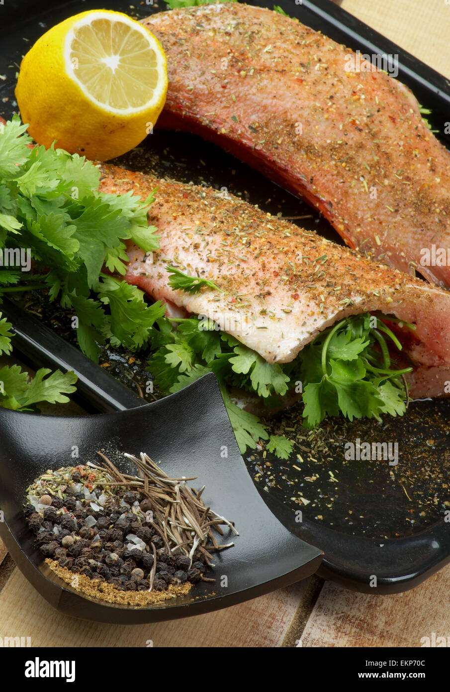 Preparing red snapper hi-res stock photography and images - Alamy