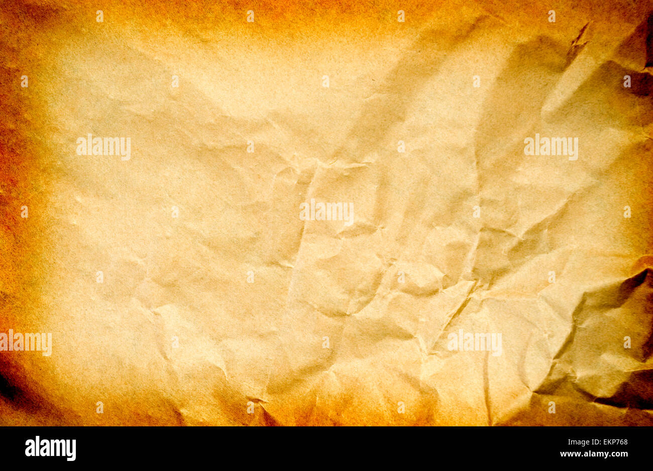 Old brown crumpled paper hi-res stock photography and images - Alamy