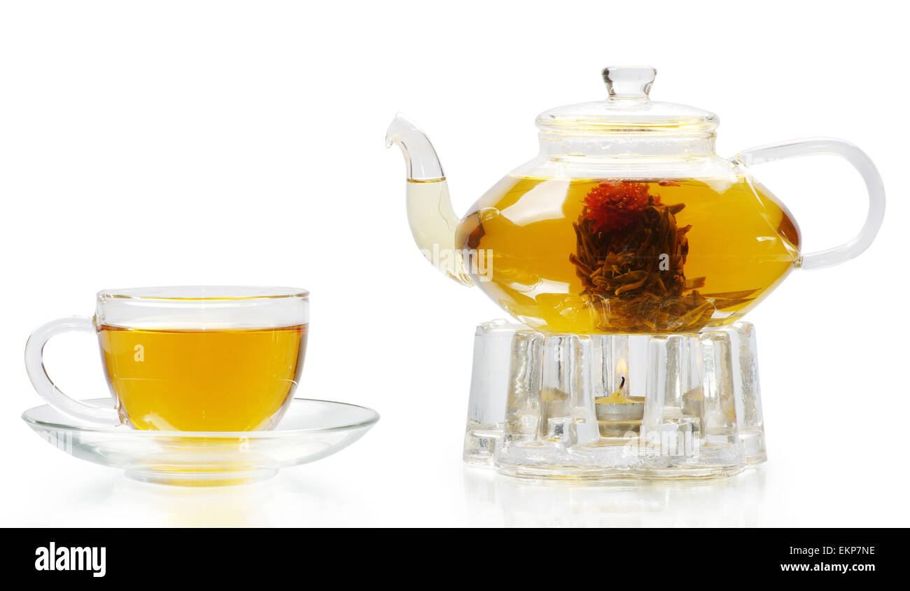Tea pouring into cup Cut Out Stock Images & Pictures - Alamy