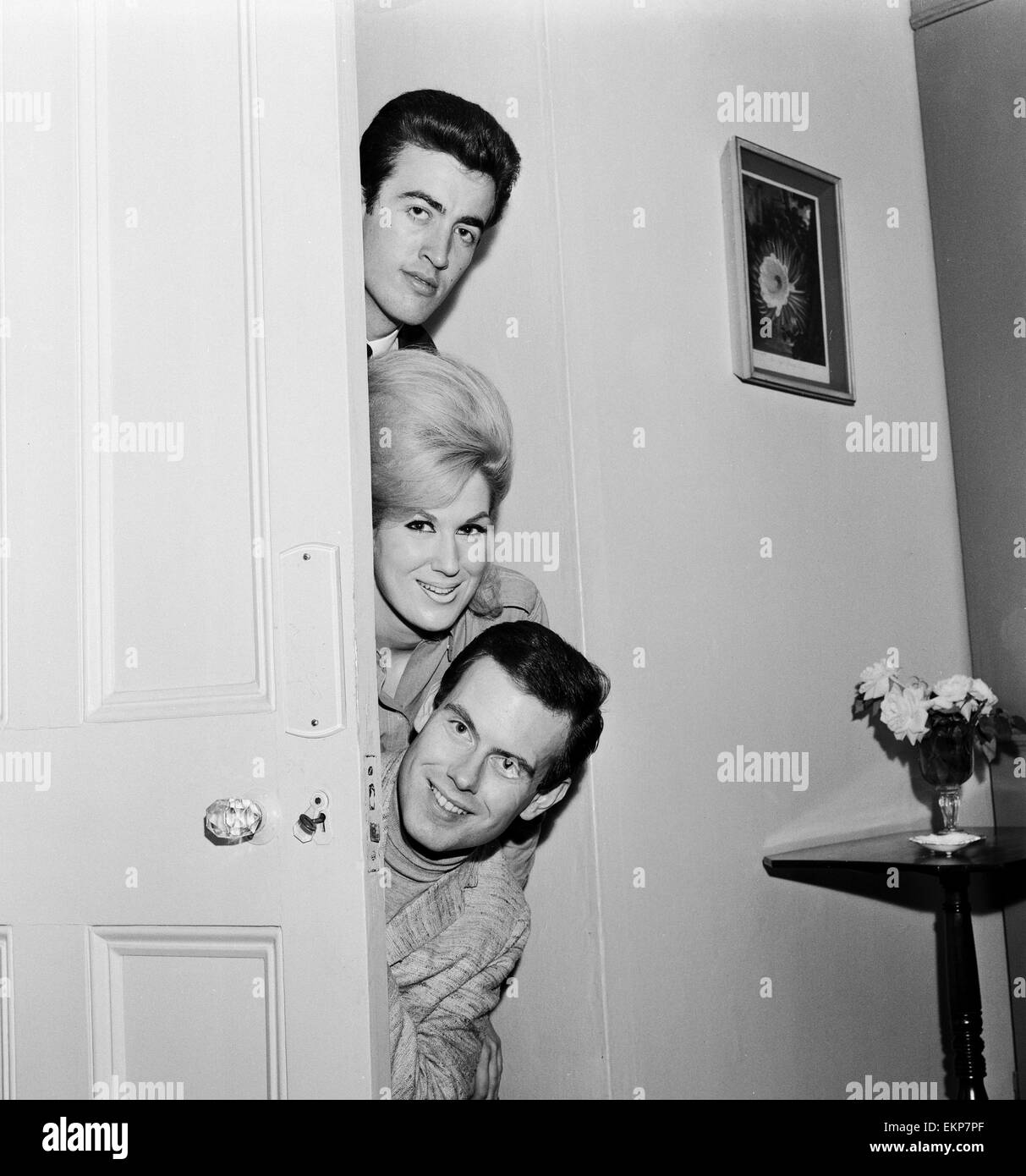 The Springfields pop group top to bottom: Mike Pickworth, Dusty ...