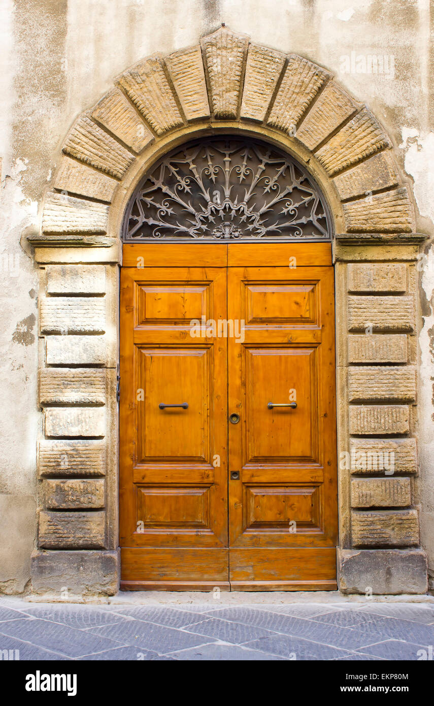 lovely tuscan doors, Volterra, Italy Stock Photo - Alamy