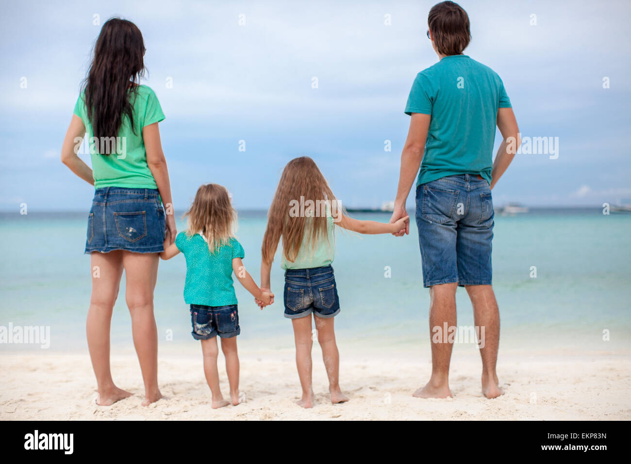 Backside [rear view] family hi-res stock photography and images - Alamy