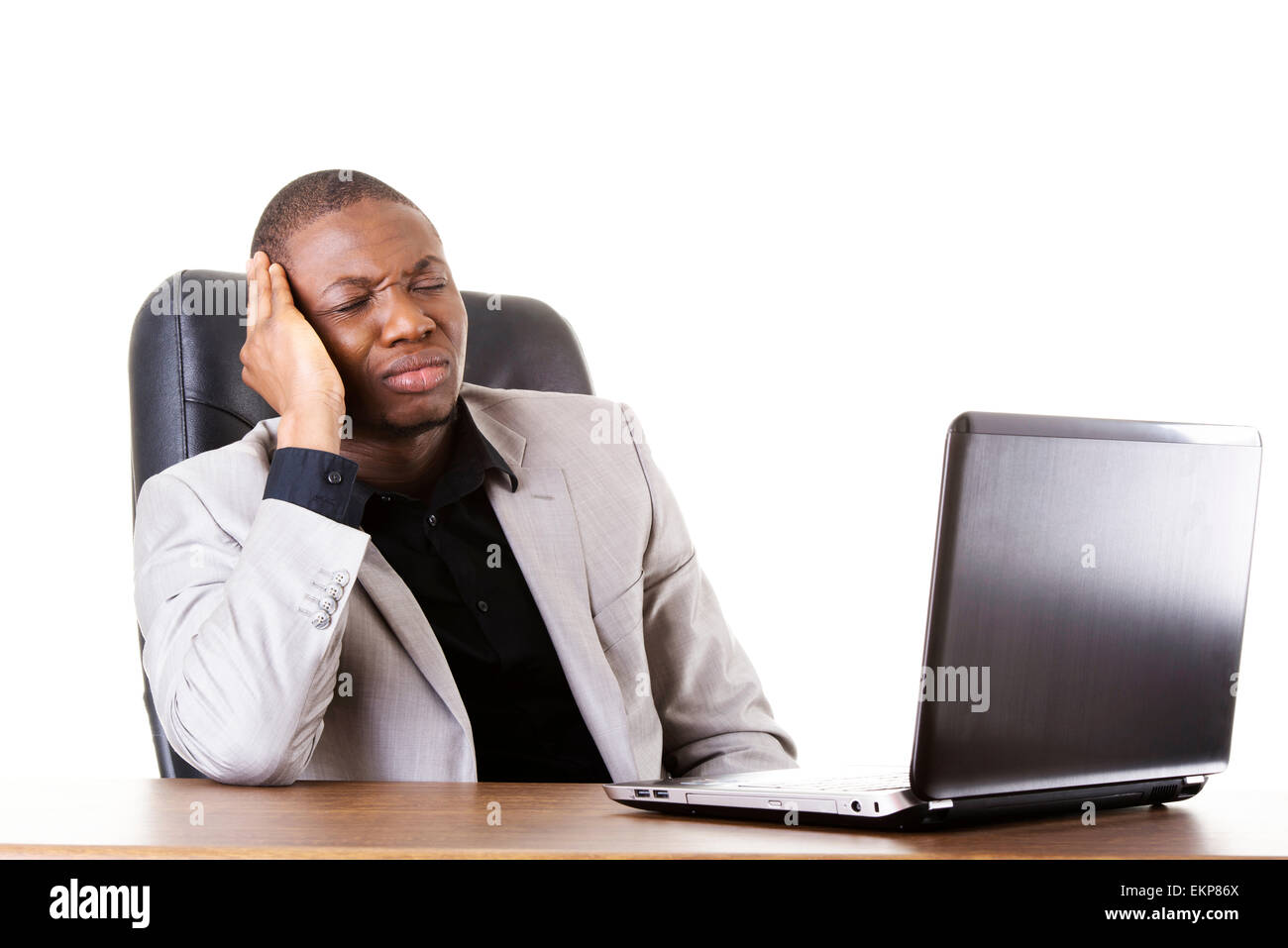 Angry african american businessman frustrated hi-res stock photography ...