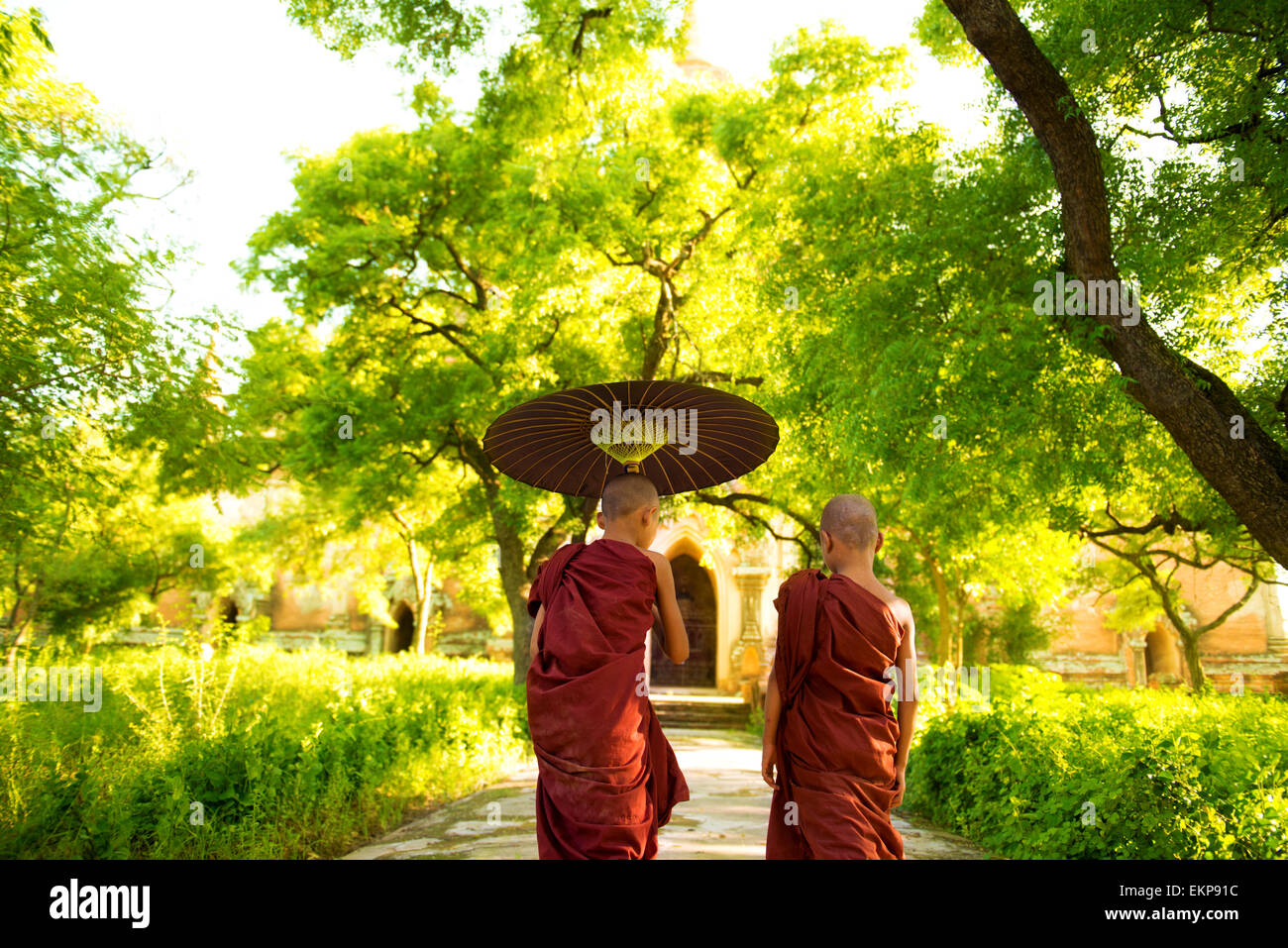 Novice monk and friend hi-res stock photography and images - Alamy