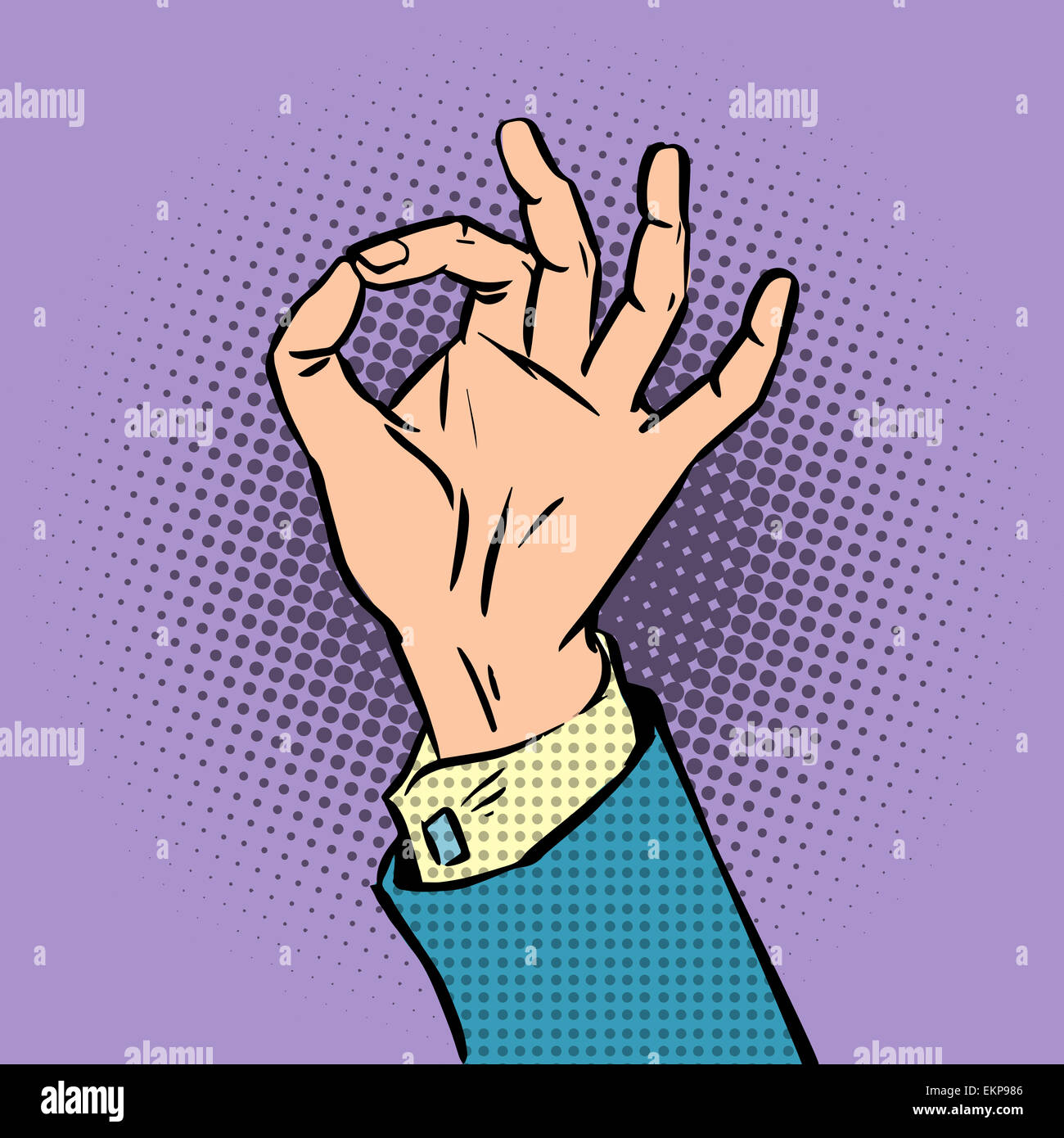 Cartoon okay sign hi-res stock photography and images - Alamy