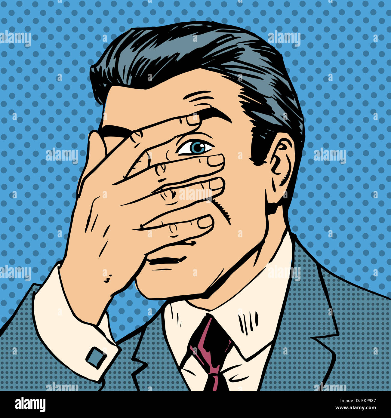 Cartoon confused man hi-res stock photography and images - Alamy