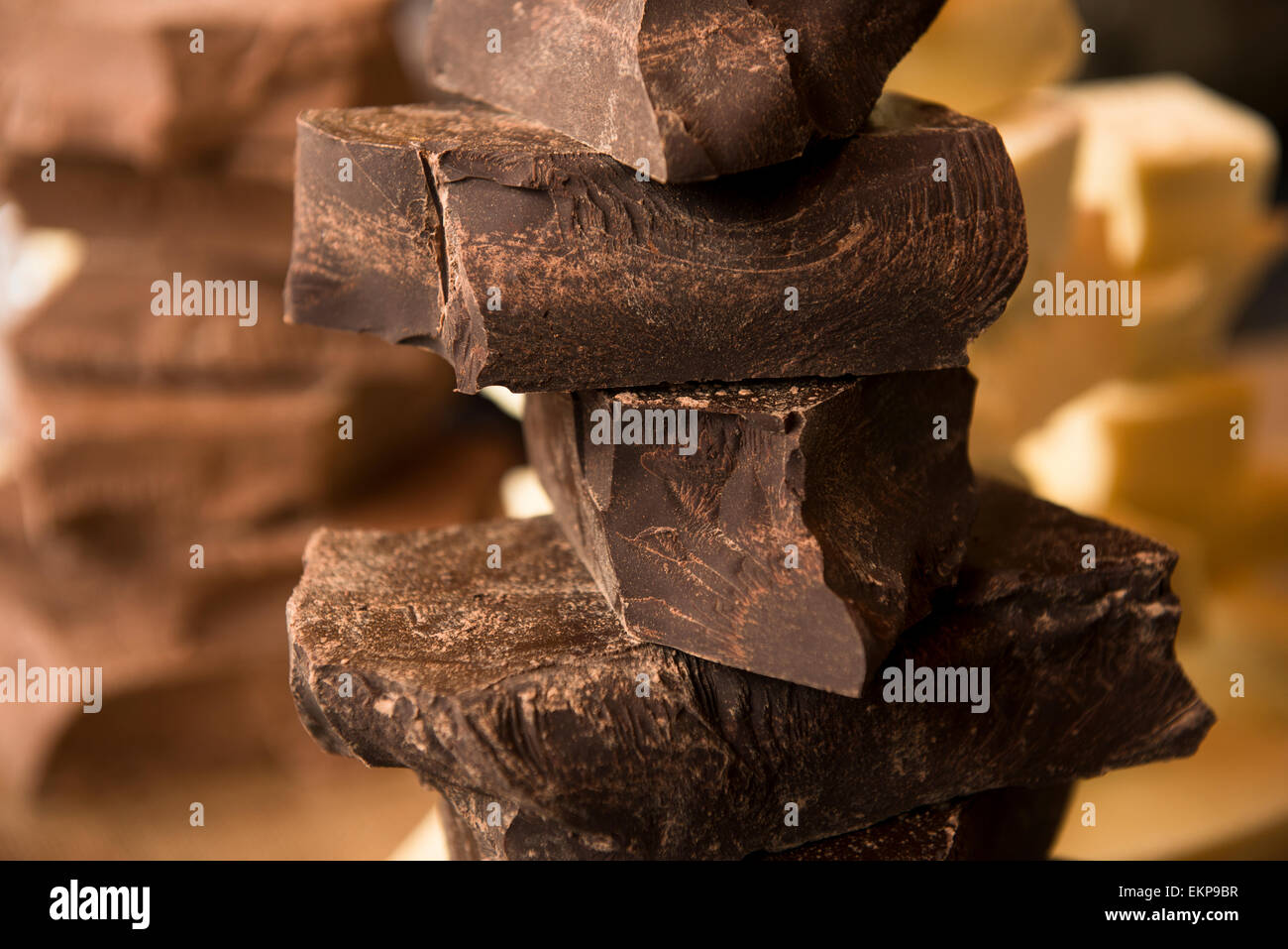 Slab of chocolate Stock Photo - Alamy