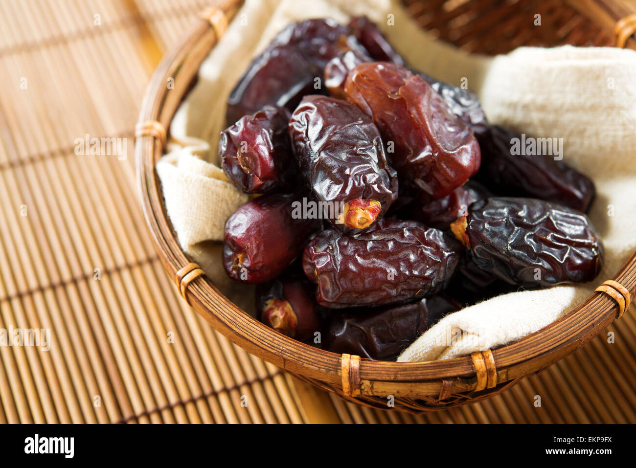 Dried date palm fruits Stock Photo - Alamy