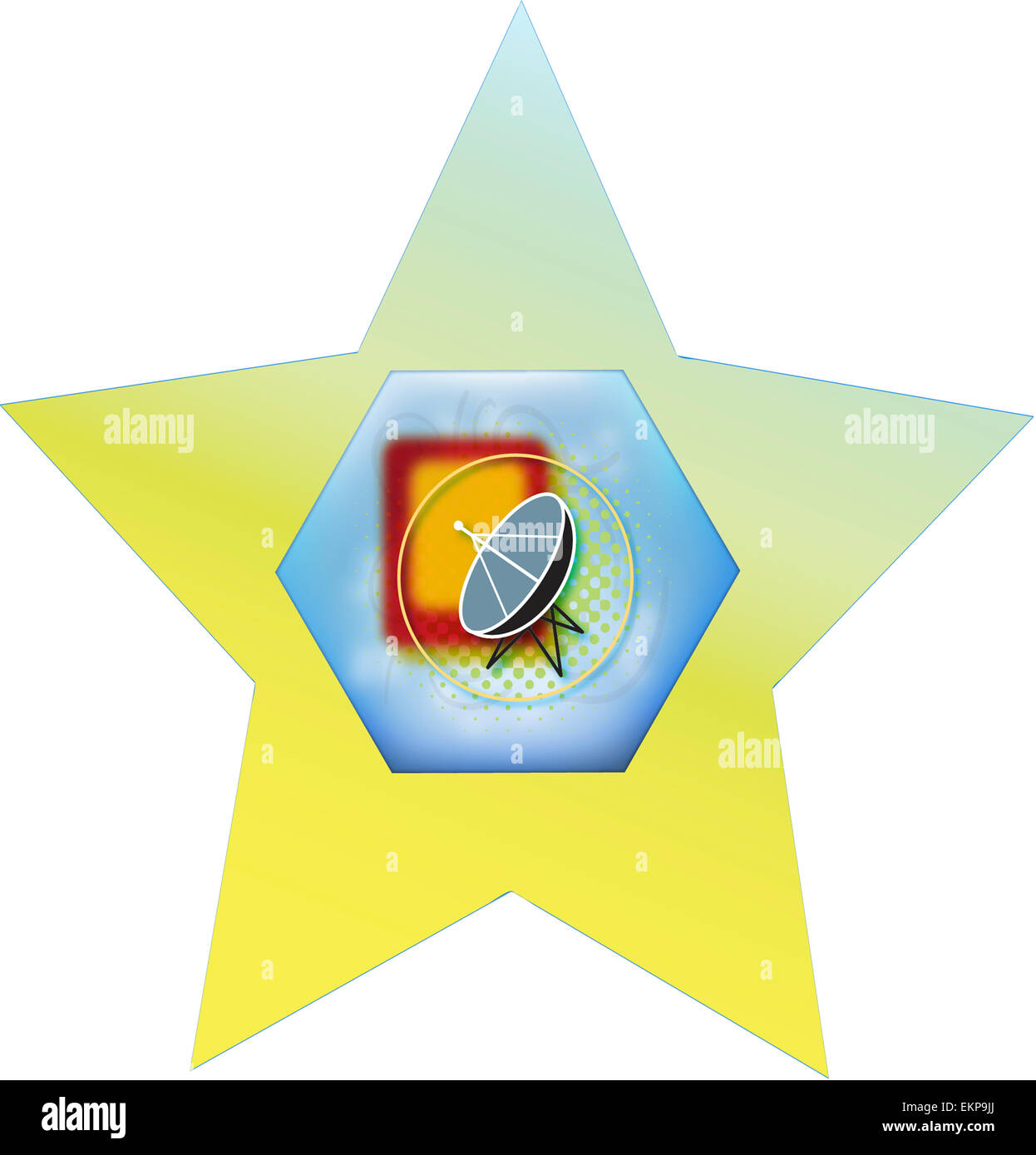 Satellite Communication Symbol Stock Photo - Alamy