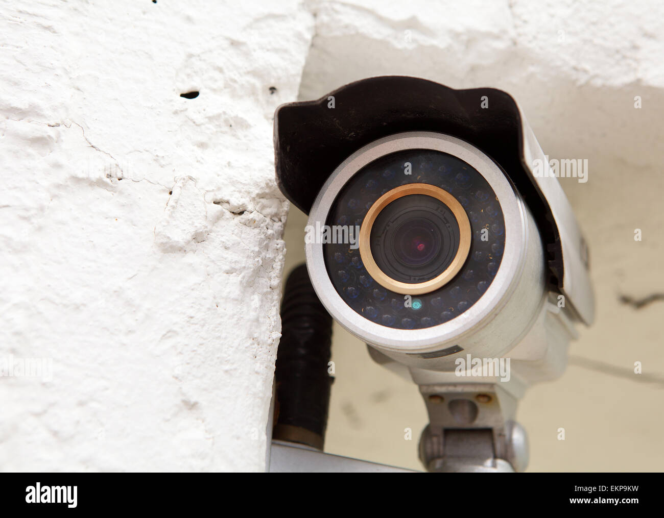 Wall mounted surveillance camera Stock Photo - Alamy
