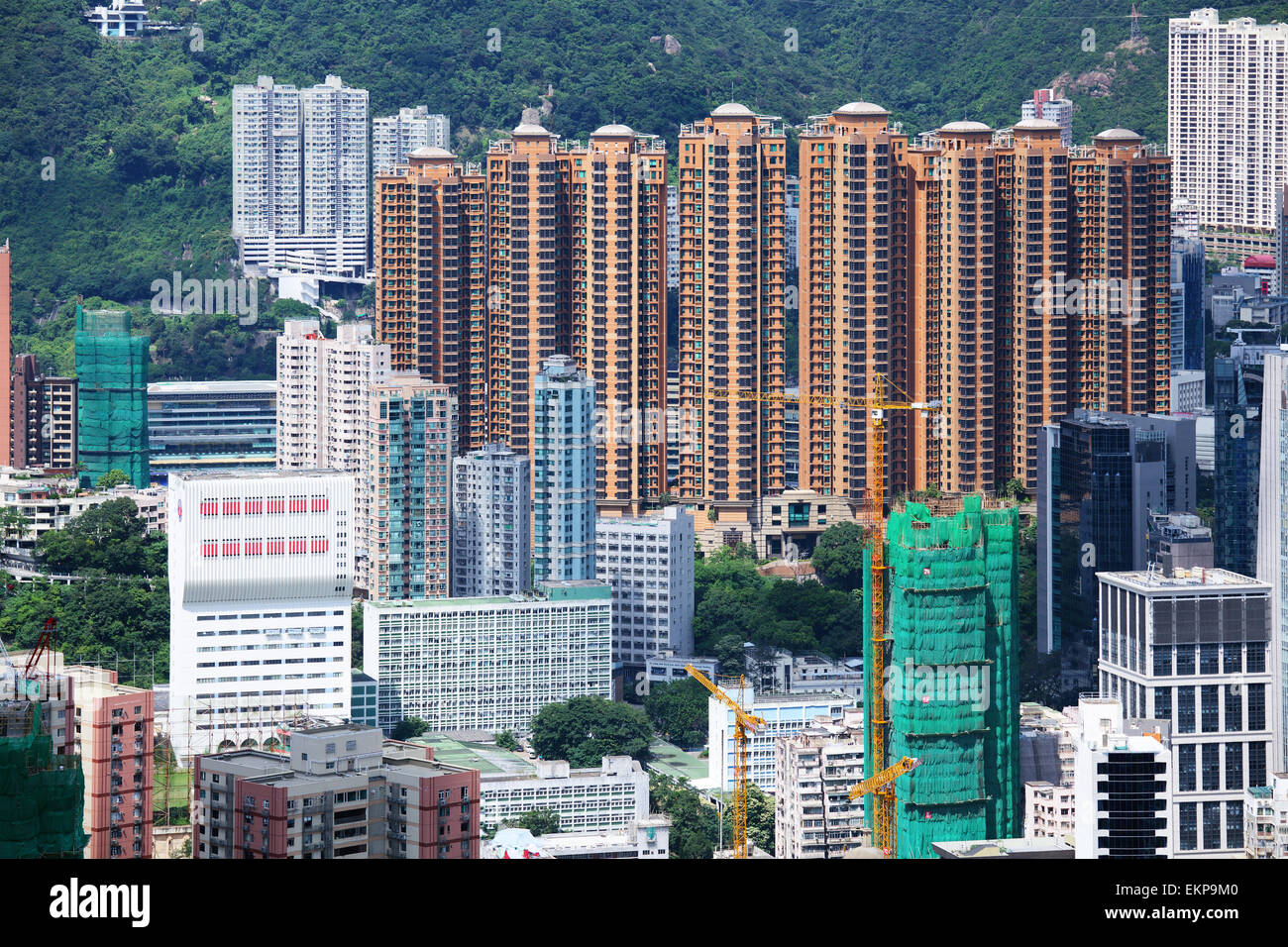 Residential building in Hong Kong at The peak Stock Photo - Alamy