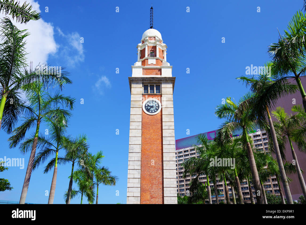 Clock tower in Hong Kong Stock Photo - Alamy