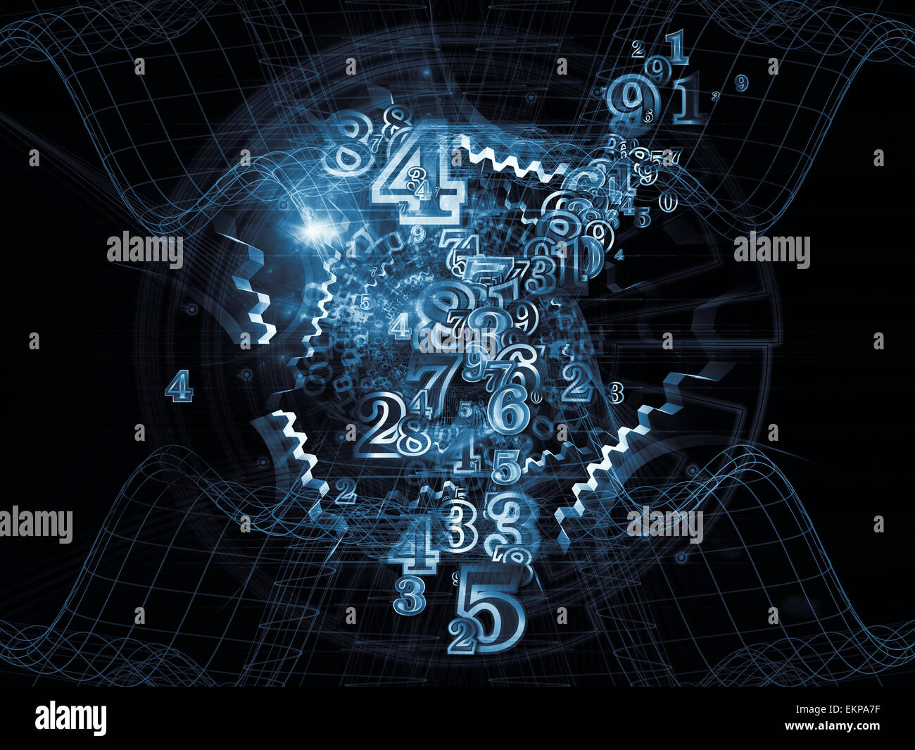 Numbers of Geometry Stock Photo - Alamy