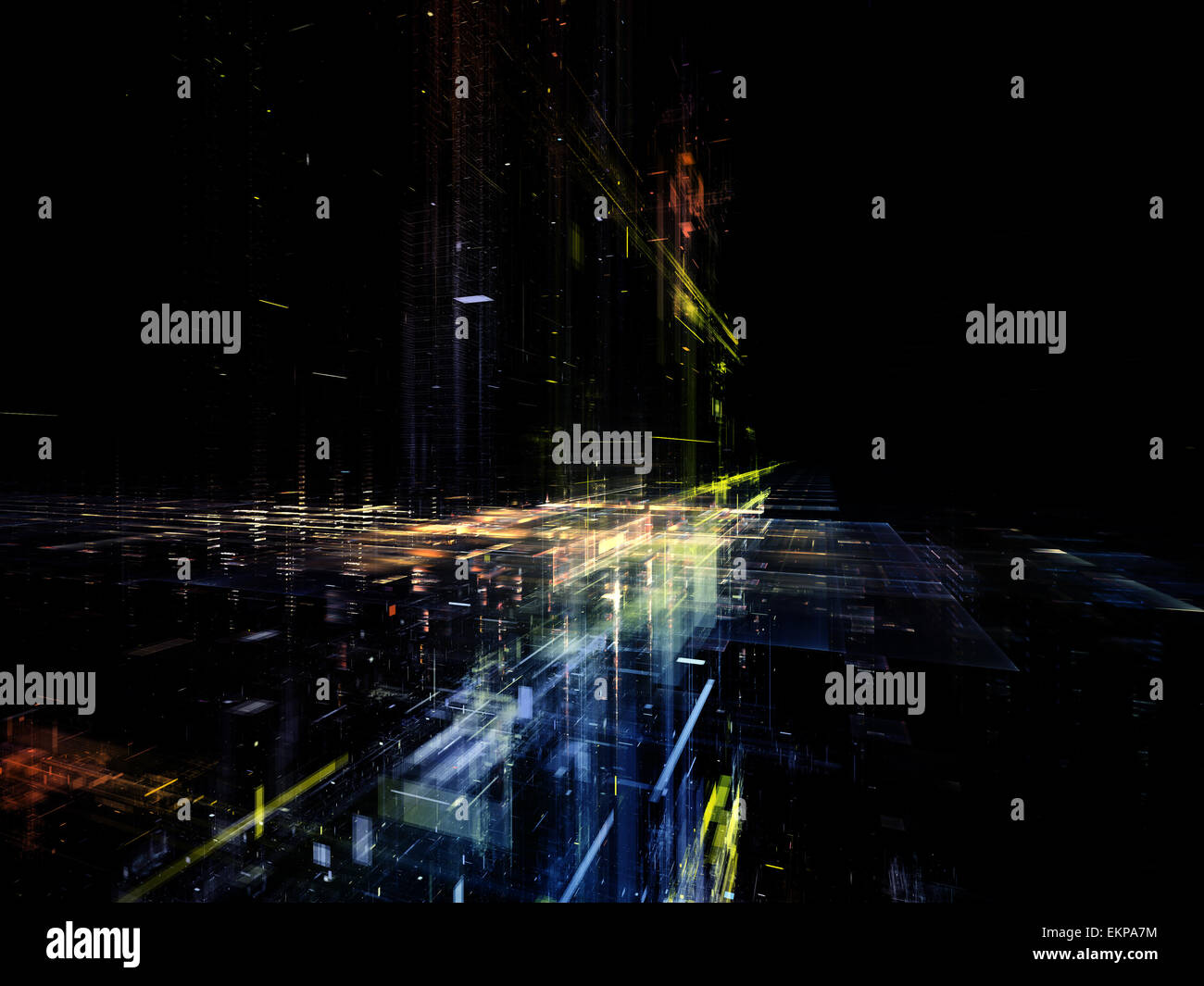 Lights of Technology Stock Photo - Alamy