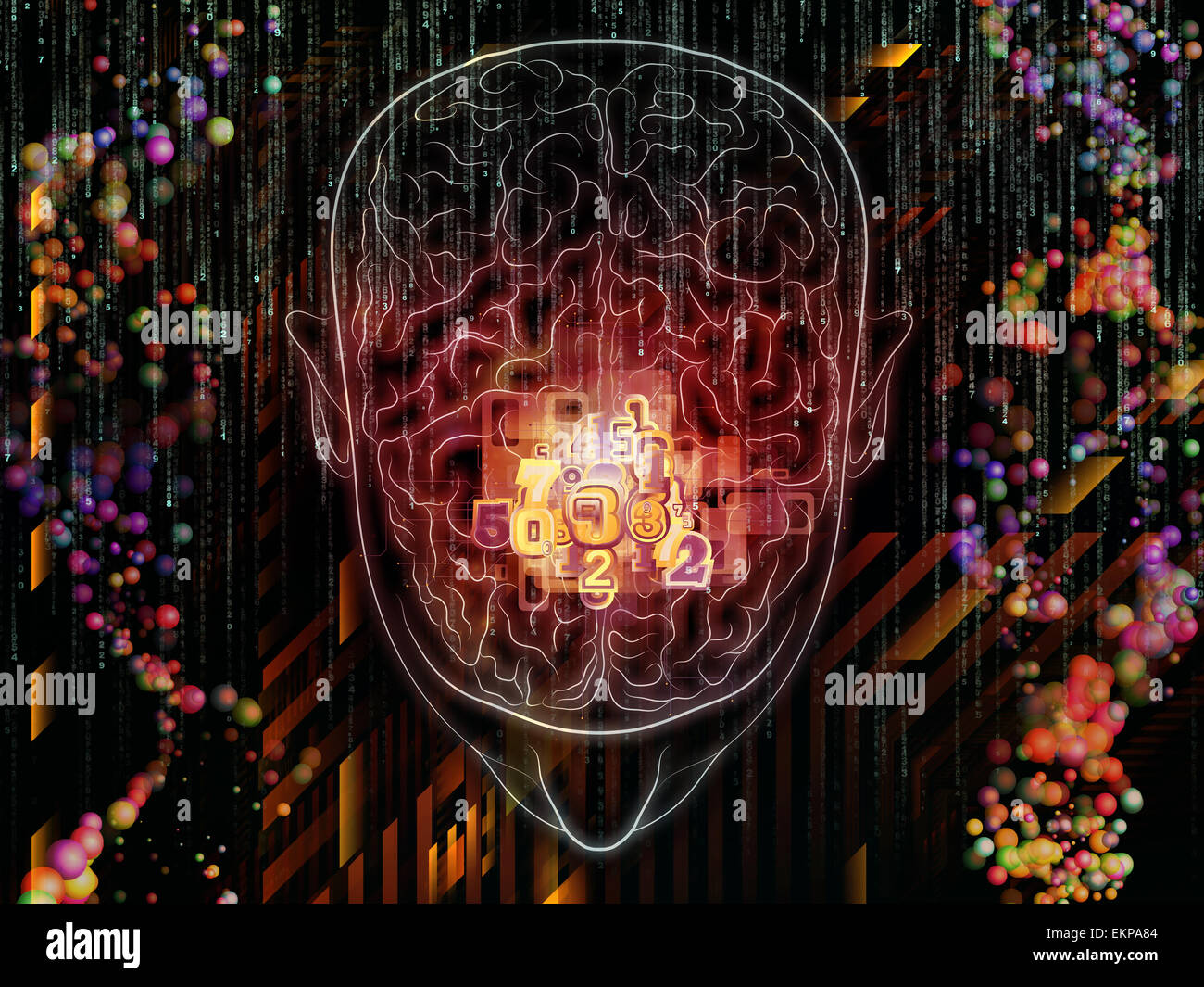 Visualization of Human Technology Stock Photo - Alamy