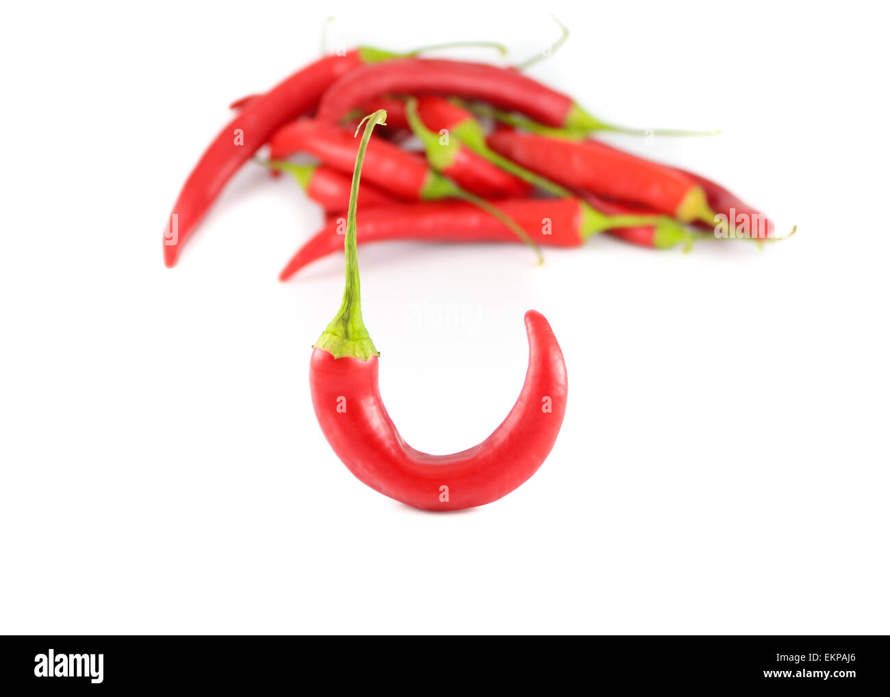 Single chili Cut Out Stock Images & Pictures - Alamy