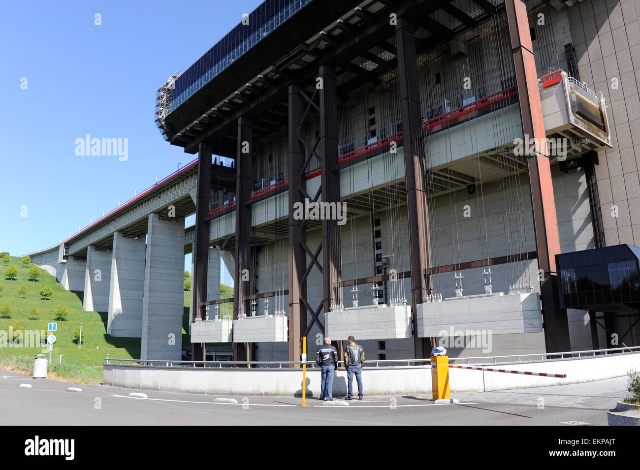 Strepy-Thieu boat lift,canal du Centre,near Binche,Belgium Stock Photo ...
